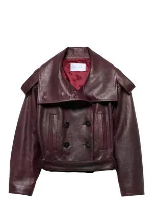 7 FOR ALL MANKIND 7 For All Mankind Double-Breasted Leather Jacket