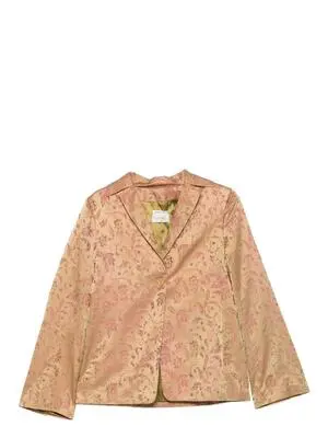 ROMEO GIGLI Floral Jacquard Blazer - Neutrals