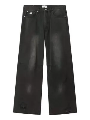 IZZUE Izzue Distressed Wide-Leg Jeans