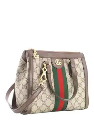 GUCCI Gucci Ophidia GG Coated Canvas Small Tote Bag