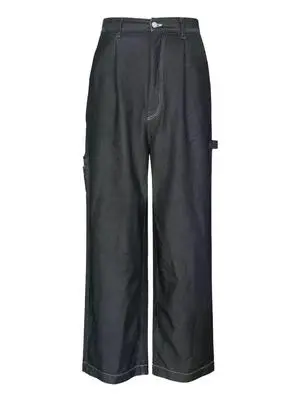 Comme Des Garçons Contrast Stitch Carpenter Pants - Grey