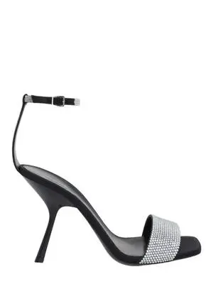 SERGIO ROSSI Embellished Stiletto Sandals - Black