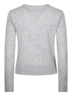 FORTE_FORTE Knitted Button-up Cardigan - Grey