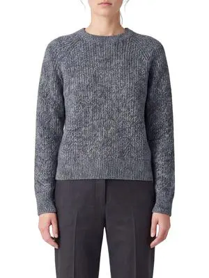 Aspesi Ribbed Crewneck Sweater - Grey