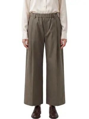 Brunello Cucinelli Brunello Cucinelli Wide Leg Trousers Green