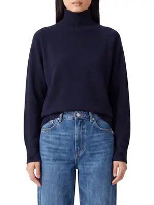 KANGRA Wool Long-sleeved Roll Neck Jumper - Blue