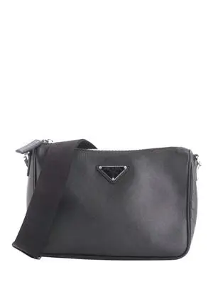 Prada Re-edition Zip Messenger Bag Saffiano Leather - Black