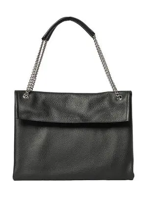 Orciani Orciani Black Leather Shoulder Bag Black