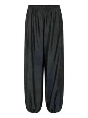 ST. AGNI Silk Balloon Trousers - Black