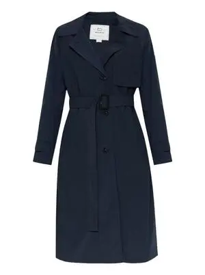 Woolrich Belted Button-up Trench Coat - Black