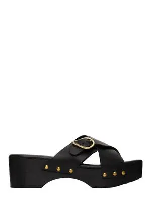 ANCIENT GREEK SANDALS Marilia Clog Sandals - Black
