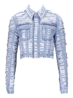 DIESEL® Diesel De-Slimmy-FSC Distressed Denim Jacket