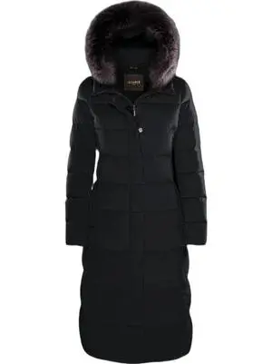 MOORER Moorer Zagarakn Hooded Padded Coat With Fur Trim
