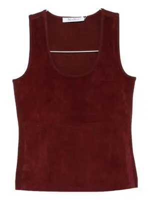 MAX MARA Max Mara Sleeveless Ribbed Trim Top