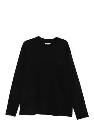 WOOYOUNGMI Logo Print Crew Neck Sweater - Black
