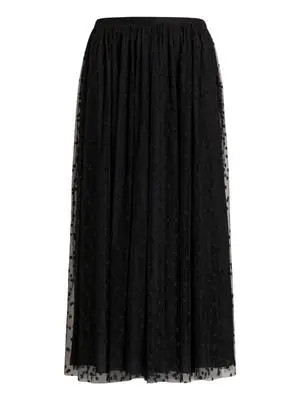 Alberta Ferretti Layered Maxi Skirt - Black