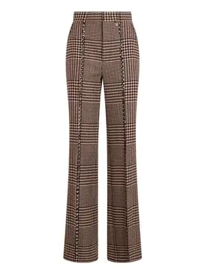 Giuseppe Di Morabito Houndstooth Stud-embellished Trousers - Brown