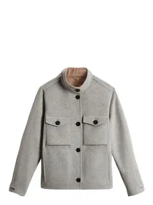 WOOLRICH Woolrich Double Flap-Pocket Long-Sleeve Jacket
