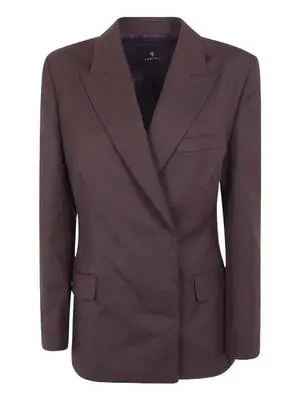 ANINE BING Double-breasted Blazer - Black
