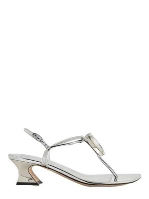 GIUSEPPE ZANOTTI Anthonia Embellished Thong Sandals - Gray