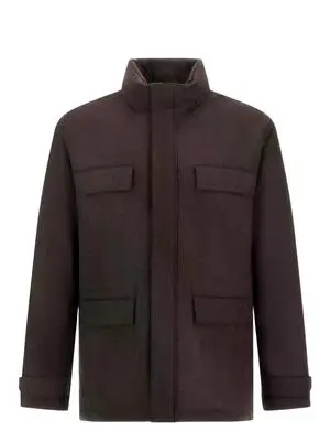 Herno Flannel Field Jacket - Brown
