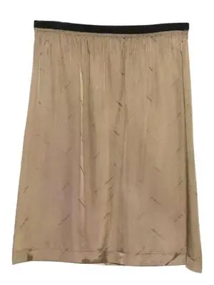 MAISON MARGIELA Maison Martin Margiela Logo Pattern Midi Skirt