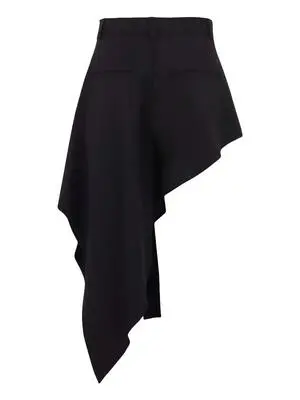 SSHEENA Ssheena Asymmetric Draped Shorts