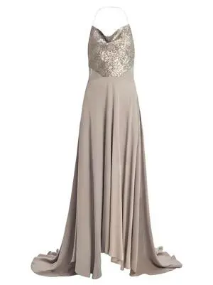 IRINA SCHROTTER Embellished Maxi Dress - Grey