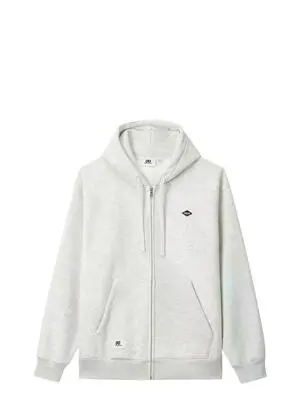 CHOCOOLATE Logo Patch Zip-up Hoodie - Grey