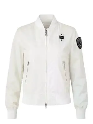BLAUER. Blauer Laurie Bomber Jacket With Logo Plaque