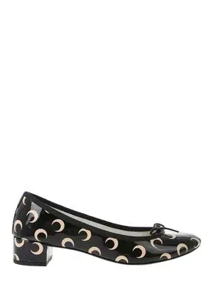 MARINE SERRE X Repetto Camille Bow-detail Heeled Pumps - Black