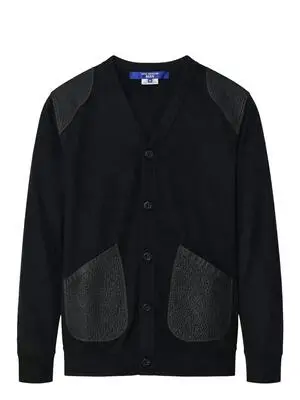 Junya Watanabe Elbow-patch Cardigan - Black