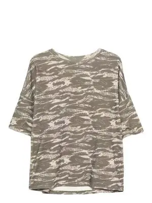 Rhude Camouflage-print Layered-sleeve T-shirt Green