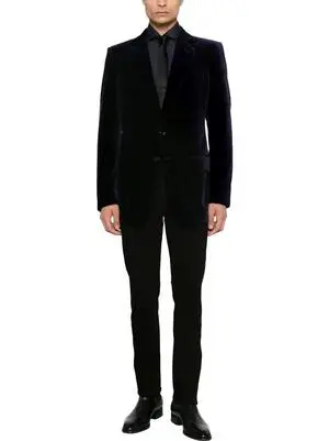 TOM FORD Spread-collar Button-up Shirt - Blue
