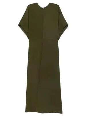 Victoria Beckham Eleanor Short-sleeve Midi Dress - Green