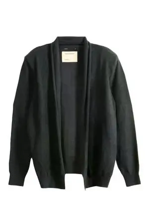Frenckenberger Shawl Collar Knitted Cardigan - Grey