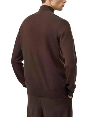 Soft Goat Soft Goat Zip-Up Cashmere Sweater Brown