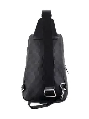 LOUIS VUITTON Avenue Sling Bag Damier Infini Leather - Black