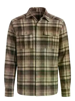 DOMAINE DES ARTISTES Plaid-pattern Overshirt