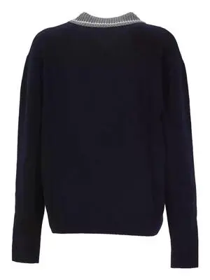 TELA Button-fastening Wool Sweater - Blue