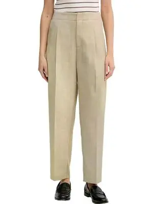 MOS MOSH Pleated Tailored Trousers - Neutrals