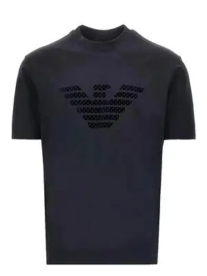 Emporio Armani Eagle-print T-shirt - Blue