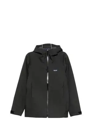 Patagonia Logo Patch Hooded Jacket - Black