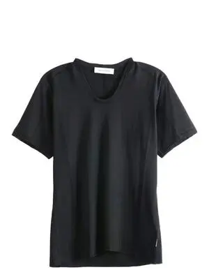 KIKO KOSTADINOV Raw-edge Scoop-neck T-shirt - Black