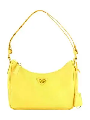 Prada Prada Saffiano Leather Mini Shoulder Bag Yellow