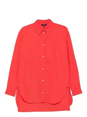 SOEUR Soeur Grenade Curved-Hem Shirt