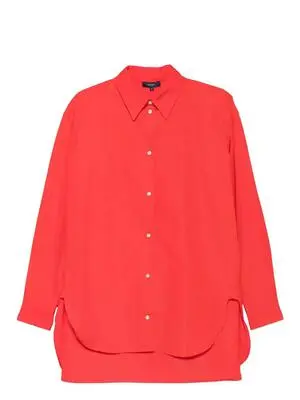 Soeur Grenade Curved-hem Shirt - Red