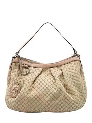 Gucci Diamante Canvas Sukey Shoulder Bag - Neutrals
