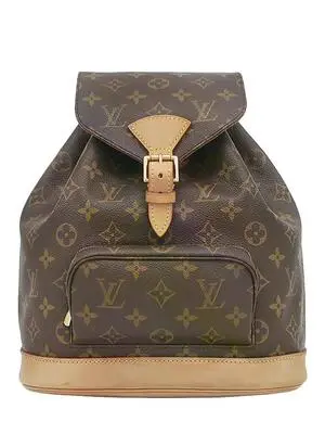LOUIS VUITTON Louis Vuitton Monogram Montsouris MM Backpack Brown