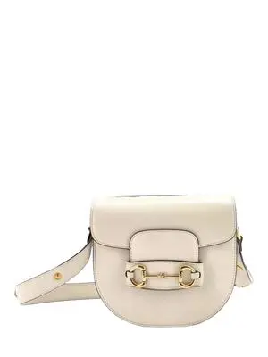 Gucci Horsebit 1955 Leather Mini Shoulder Bag - Neutrals